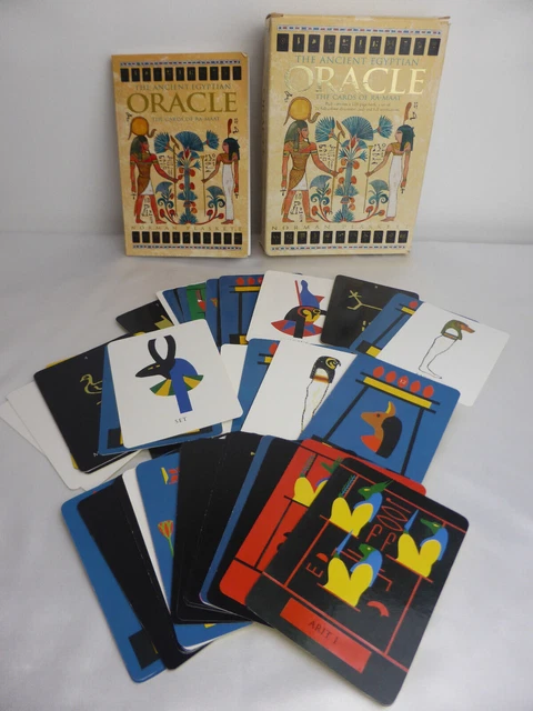 ANCIENT EGYPTIAN ORACLE Tarot Cards and Book Box Set Guidance Norman ...