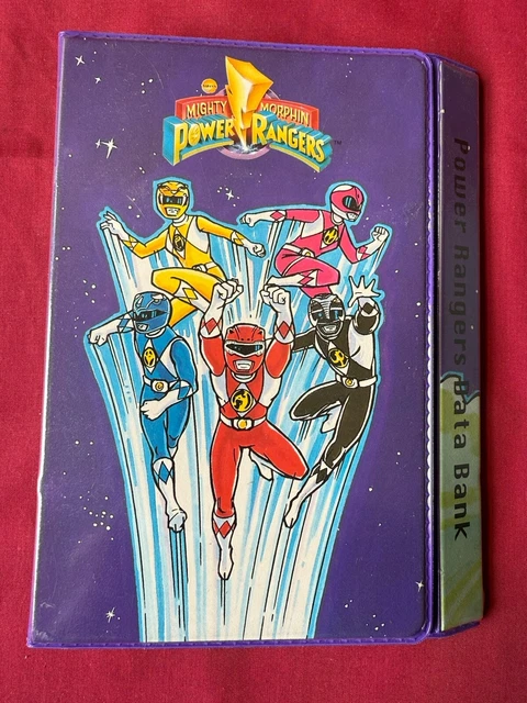 RARE VINTAGE MIGHTY Morphin Power Rangers Data Bank Notebook USED £9.99 ...