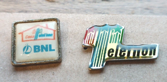SPILLA PINS DISTINTIVO Stemma Simbolo Logo Crest Telethon Bnl EUR 3,55 ...