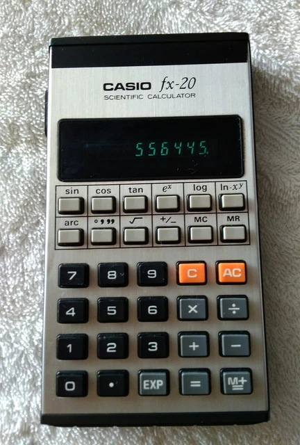 MADE IN JAPAN CASIO FX-20 calculadora científica vintage retro year ...