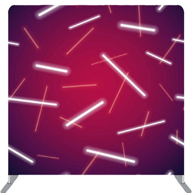 WHITE GLOW STICKS Dim Red Backdrop Party Backdrop Cover $36.00 ...