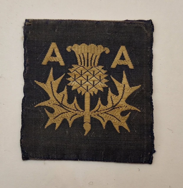 WW2 BRITISH ARMY 3rd Anti Aircraft Division Cloth Formation Patch ...