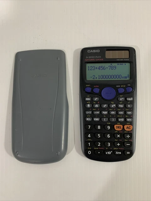 CASIO FX-300ES PLUS Natural Display Scientific Calculator Solar Two Way ...