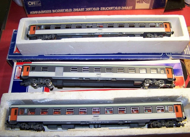 JOUEF SNCF 1ÈRE Classe Echelle HO Voiture de Voyageurs Corail (5364)(5363)(5365) EUR 49,00 ...