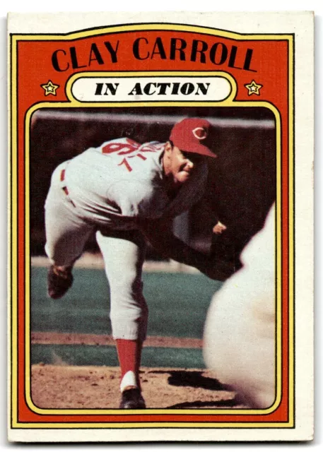 1972 TOPPS CLAY Carroll c Cincinnati Reds #312 EUR 3,98 - PicClick FR