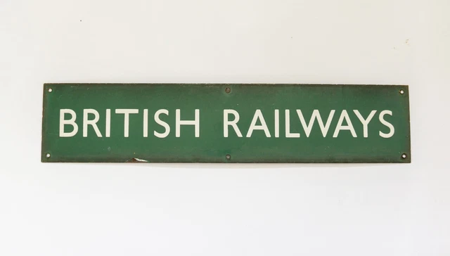 VINTAGE BRITISH RAILWAYS - Original Enamel Train Station Sign £22.00 ...