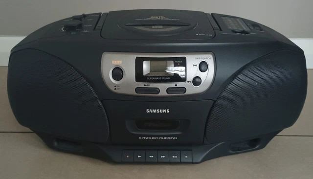 SAMSUNG RCD-750 BOOMBOX Radio Cassette Tape CD Player CD Not Working ...