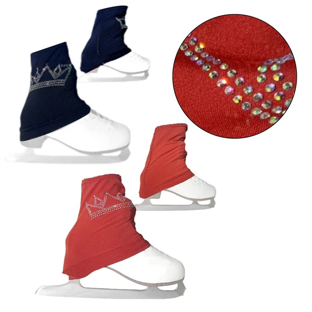 FIGURE SKATING ICE Skate Boot Covers Soft Stretchy Antislip Shoe Covers ...
