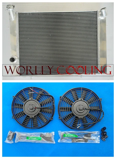 ALUMINUM RADIATOR & two Fans for HOLDEN COMMODORE VB VC VH VK V8 1979 ...