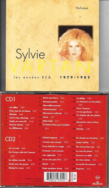 DOUBLE CD 40 Titres Sylvie Vartan Les Annees Rca 1979-1982 Best Of 1995 EUR 17,50 - PicClick FR
