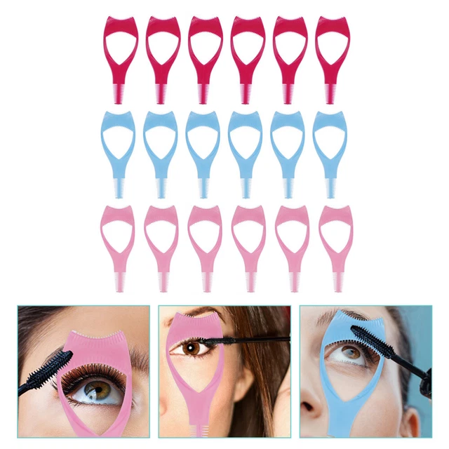 21 PCS MASCARA Guiding Tool Guard Eyelashes Guide Applicator Portable ...