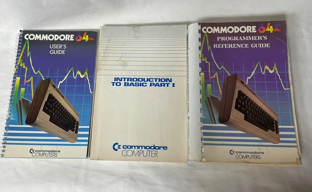 COMMODORE 64 USER'S Guide, Programmer’s Ref Guide, Into To Basic ...