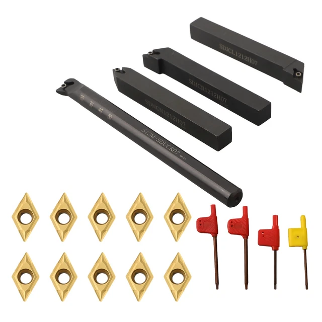 PACK COMBO INSERTS et porte-outils en carbure 10 pi ces inserts 4 pi ces suppo EUR 54,83 ...