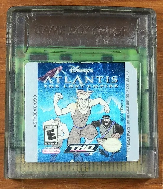DISNEY'S ATLANTIS THE Lost Empire Nintendo Game Boy Color, 2001 USED ...
