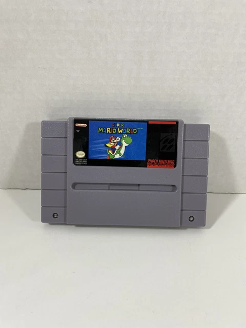 VINTAGE 1992 ORIGINAL Super Nintendo SNES: Super Mario World Video Game ...
