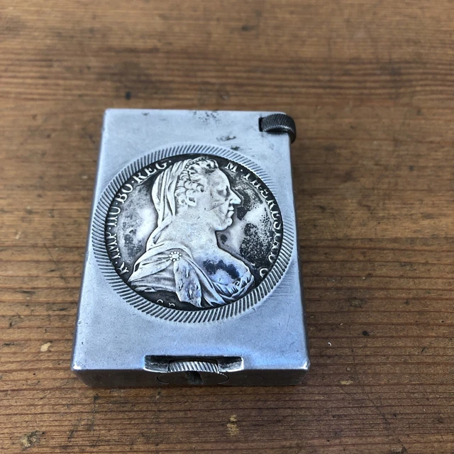 UNUSUAL TRENCH ART Lighter German Silver Coin Aluminium £129.00 ...
