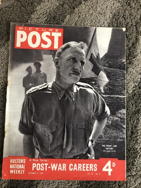 PICTURE POST OCTOBER 7 1944 RAMC Royal army medical corp WW2 yehudi ...