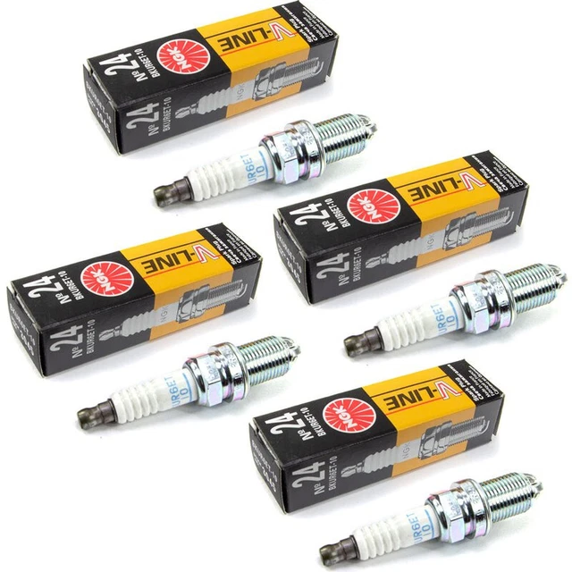 4X ZÜNDKERZEN V-LINE von NGK passt für VW Caddy III 1.4 55kW 1.6 75kW 2004-2010 EUR 36,49 ...