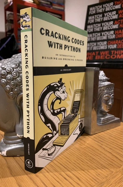 CRACKING CODES WITH Python : An Introduction 🐍*Very Good Condition*🐍 P ...