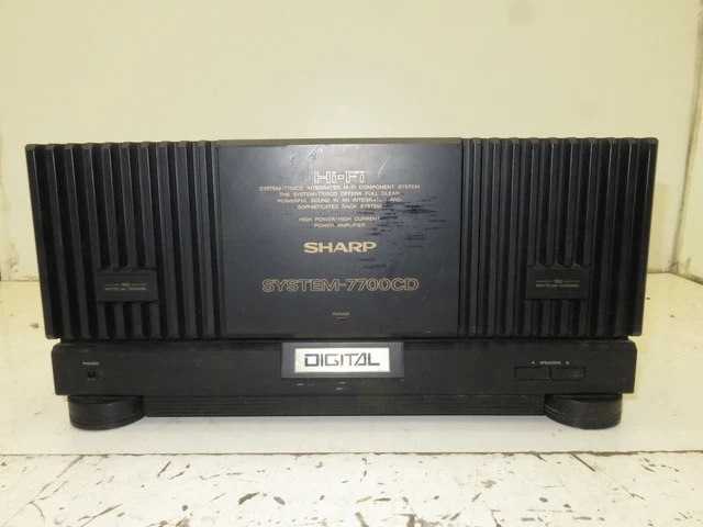 SHARP SYSTEM-7700CD SM-7700MKII Stereo Power Amplifier £154.57 ...