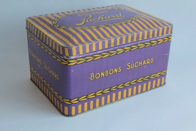 BOÎTE TÔLE LITHOGRAPHIÉE bonbons Suchard Suisse (64596) EUR 78,00 - PicClick FR