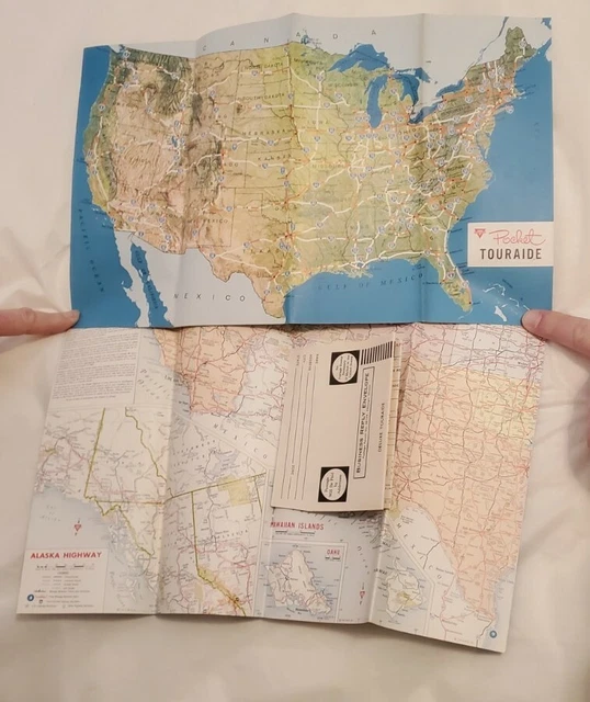 VINTAGE CONOCO POCKET Touraide Atlas USA Map Booklet 1963 Great ...
