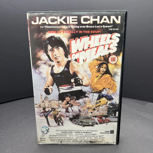JACKIE CHAN - WHEELS ON MEALS VHS Tape, Imperial American, Golden ...