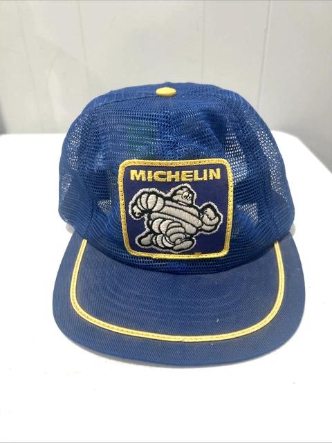 VINTAGE MICHELIN MAN All Mesh Trucker Swingster Snapback Patch Hat Cap ...