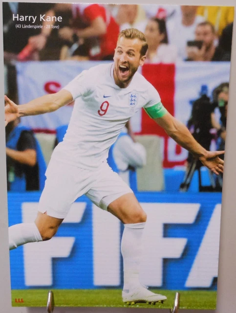 HARRY KANE ENGLAND Fußball Nationalspieler Fan Card 21x15 cm #FPG505 ...