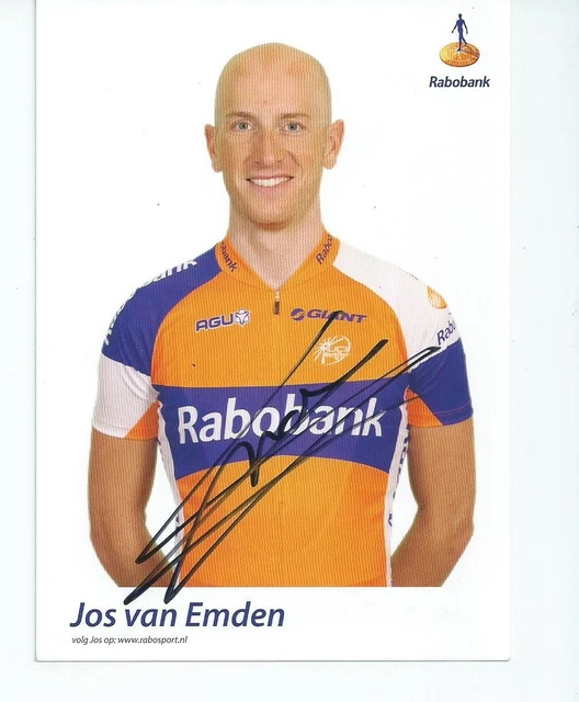 TDF-CYCLISME CP AUTOGRAPHE " JOS VAN EMDEN" team RABOBANK EUR 1,50 ...