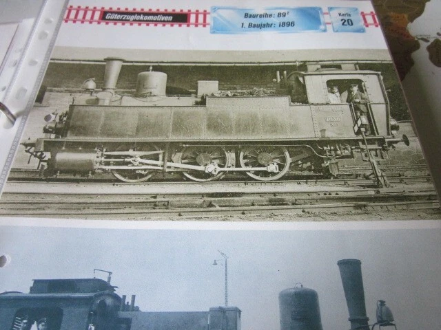 DEUTSCHE DAMPFLOKS MIT Risszeichnung G20sä V T sächsische Staatsbahn BR 89² EUR 4,63 - PicClick DE