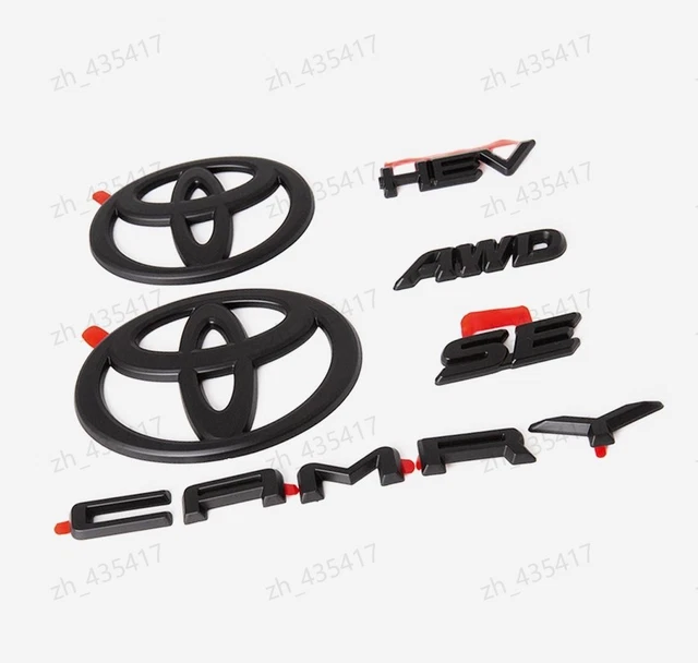 NEW TOYOTA 2025 2026 Camry Hybrid Awd Se Hev Blackout Emblem Overlay ...
