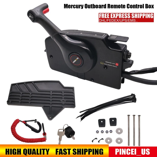 MERCURY OUTBOARD REMOTE Control Box 8 Pin Boat Motor Right Side Control ...