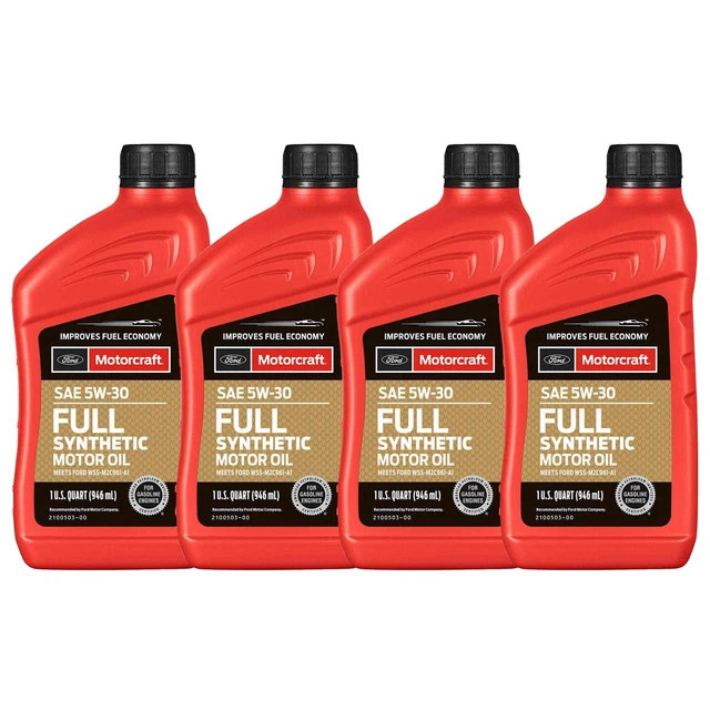 MOTORCRAFT OEM FULL Synthetic Motor Oil SAE 5W-30 - 4 Quart £50.64 - PicClick UK