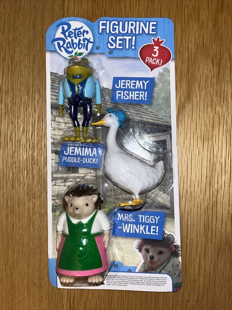 PETER RABBIT JEREMY fisher Jemima Duck Tiggywinkle Cbeebies Figure Toy ...