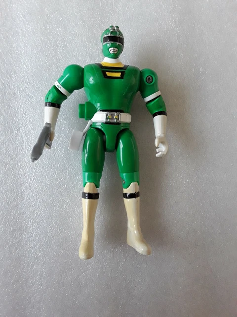 MIGHTY MORPHIN POWER Rangers Turbo Key 1997 Bandaï green ranger + arme ...