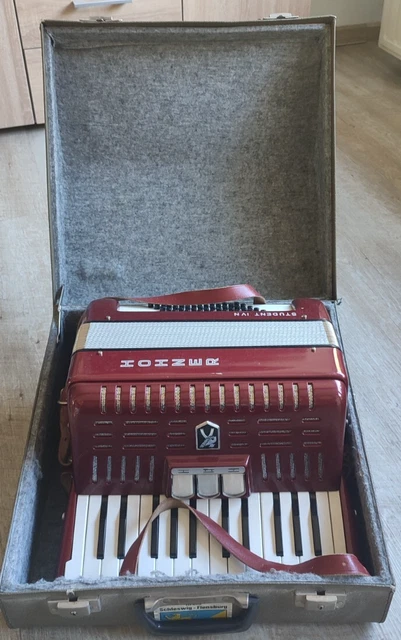 HOHNER STUDENT IV N Akkordeon Zieharmonika mit Koffer Schifferklavier ...