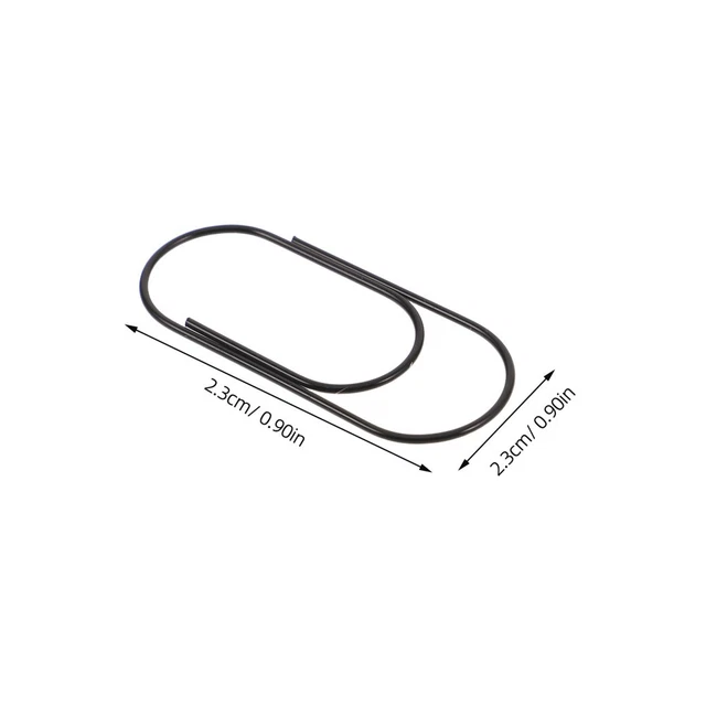 80 PCS COLOR Plastic Coated Paper Clips Document Blue File Clamps $20. ...