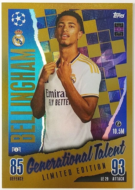 TOPPS MATCH ATTAX 2024/2025 24/25 Jude Bellingham Generational Talent ...