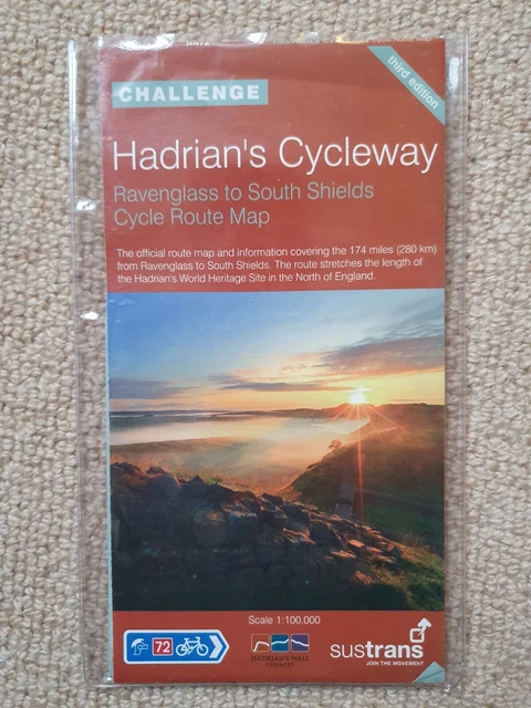 HADRIAN'S CYCLEWAY: SUSTRANS' Official Cycle Route Sheet map, 3rd ...