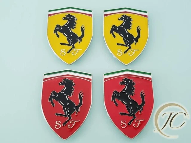 FERRARI SCUDERIA WING SHIELD EMBLEM FENDER BADGE 348 360 550 575 599 ...