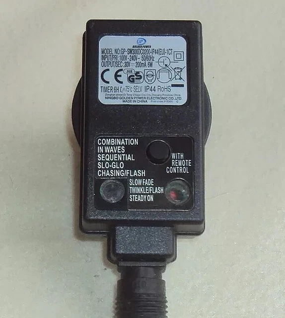 GOLDEN POWER LED Driver Steckernetzteil 30Volt 6W GP-SW300dc0200-ip44 ...