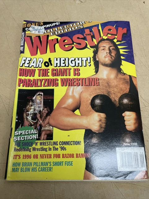 ORIGINAL VINTAGE WWF WWE Retro Wrestling Wrestler Magazine 1996 Giant ...