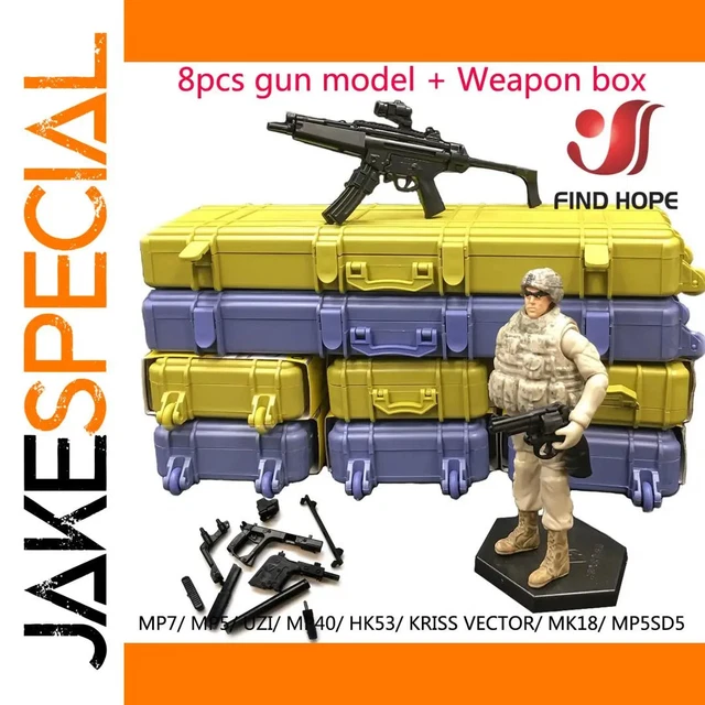 JAKESPECIAL – SET of 8 Submachine Gun Models 1:6 Scale EUR 61,19 ...