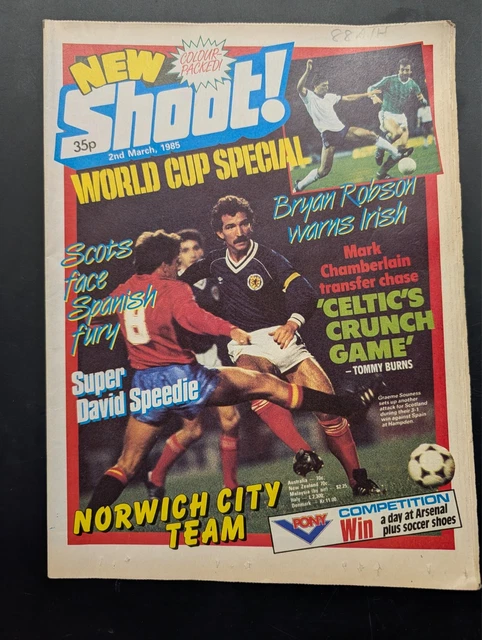 SHOOT MAGAZINE COMIC, 2nd March 1985, Football, IPC Magazines. £4.99 ...