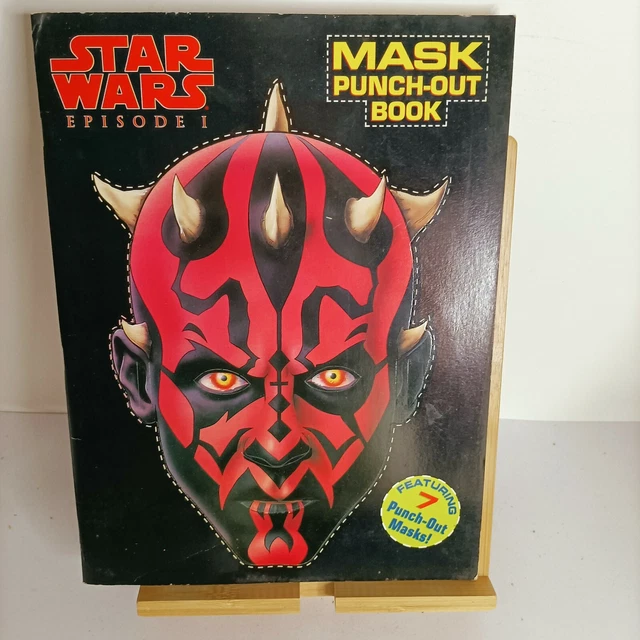 VINTAGE STAR WARS Paper Mask Book Uncut Masks 1999 Lucasfilm Ltd Rare ...