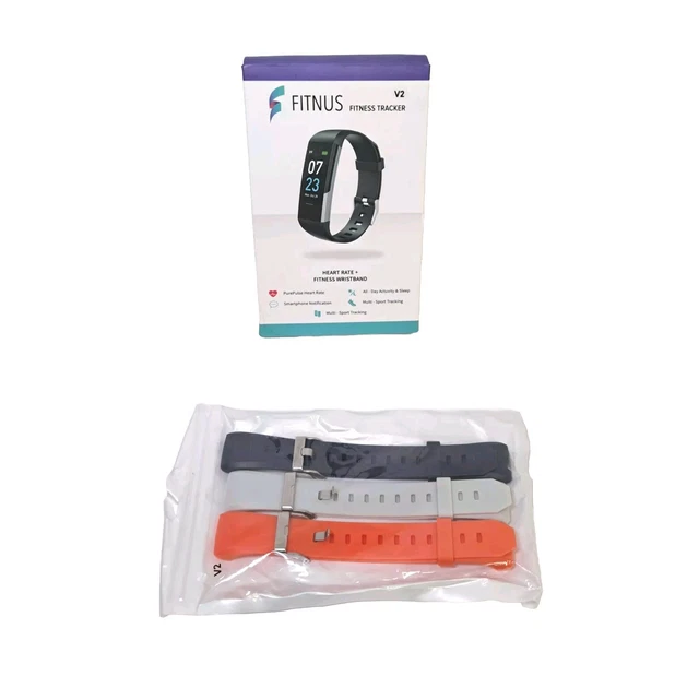 RELOJ INTELIGENTE FITNUS rastreador de actividad física V2 con pulseras ...