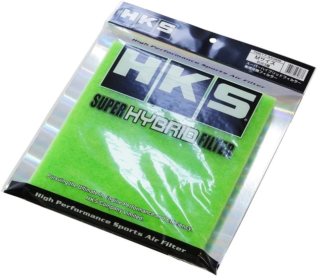 HKS SUPER HYBRID Air Intake Filter Kit Green Medium 3 Row Universal ...