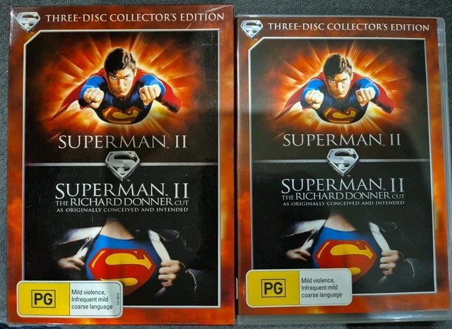 SUPERMAN II THE Richard Donner Cut Dvd 3-Disc Slipcase Collector's ...