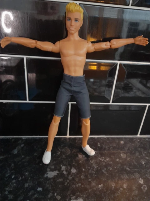 MATTEL BARBIE KEN Made To Move Fully Articulated Blond Doll Plus ...